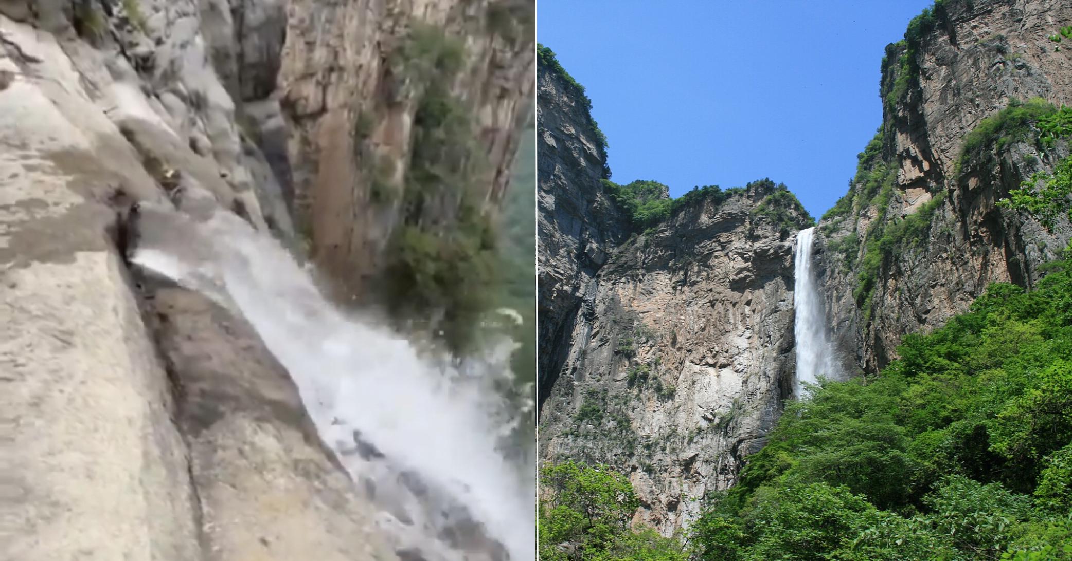 A Famous Waterfall Known to be a Tourist Attraction in China is ...